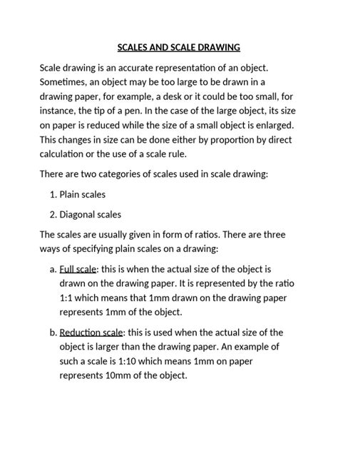 Understanding Scale Drawing Techniques Pdf