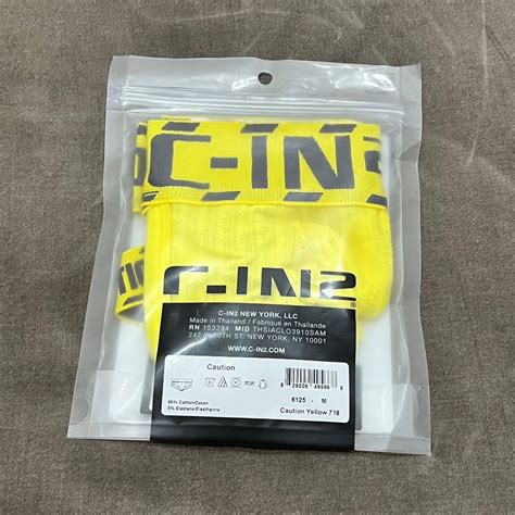C In2 Caution Jockstrap Yellow Mens Fashion Bottoms New Underwear