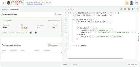 Himanshu Kumar On Linkedin Ninjaslayground Codingninjas Day17 Problemsolving Codingjourney