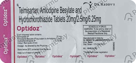 Optidoz 20mg Strip Of 10 Tablets Uses Side Effects Price And Dosage