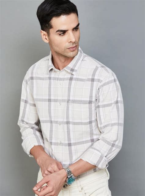 Buy Code Men Checked Slim Fit Casual Shirt From Code At Just Inr 22990