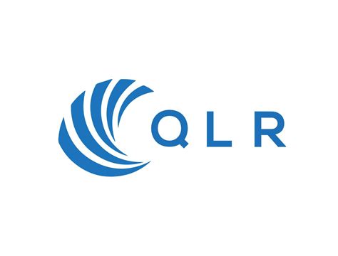 QLR Letter Logo Design On White Background QLR Creative Circle Letter Logo Concept QLR Letter