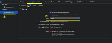 【xcode】実機テストで”signing for “アプリ名” requires a development team ”のエラーが出た場合