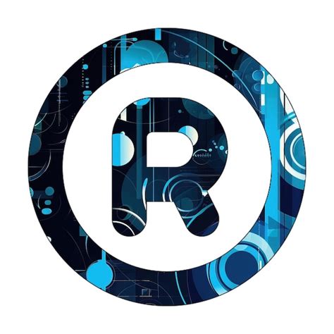 Premium Photo Image Icon Circle R Blue Spheres Background Circle Shapes