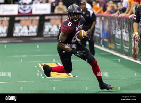 Cleveland Ohio Usa 19th July 2014 Cleveland Wr Thyron Lewis 6 Runs After Making A Catch