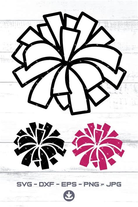 Pom Pom Svg Cheerleading Pom Pom Cutting Files For Cricut Artofit