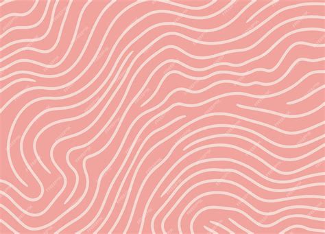 Premium Vector Trendy Dynamic Simple Wavy Lines Background Abstract Doodle Modern Aesthetic