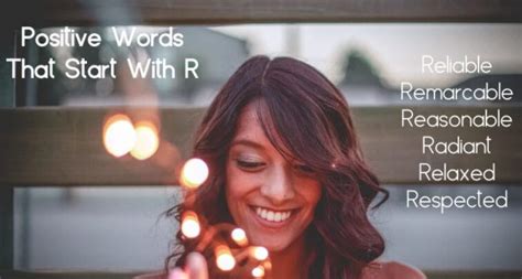 Positive Words That Start With R Words For High Motivation Positive Words Research
