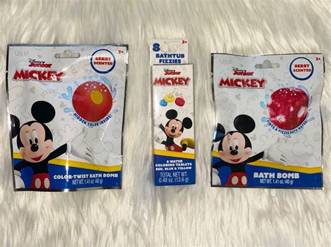 Mickey Mouse Color Twist Bath Bomb Water Coloring Tablets And Bath Bomb