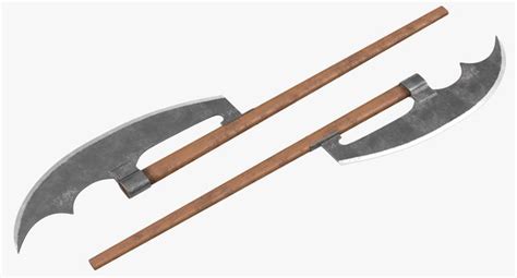 3ds Bardiche Long Poleaxe Weapon