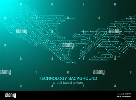 Computer Motherboard Vector Background With Circuit Board Electronic