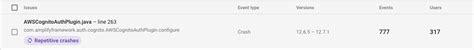 com amplifyframework auth authexception is thrown at at com