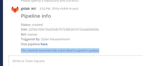 Triggering A Pipeline Does Not Automatically Create A Subscription To