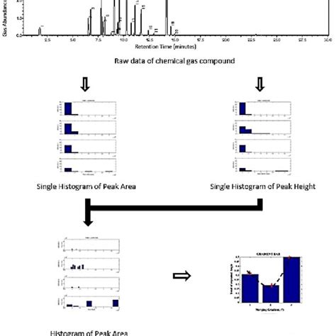 Chromatographic Signal Graph Gas Abundance Mau Versus Retention Time