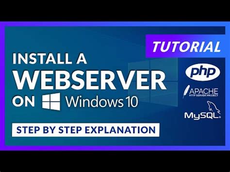 Install Full Webserver On Windows Apache PHP MySQL YouTube