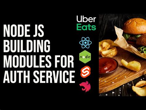 node js building modules for auth service database config 19