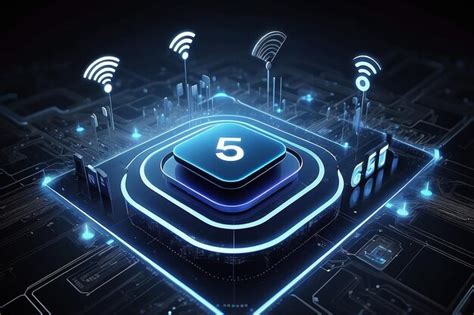 5g Network Wireless System Wifi Connection Highspeed Mobile Internet Using Modern Digital