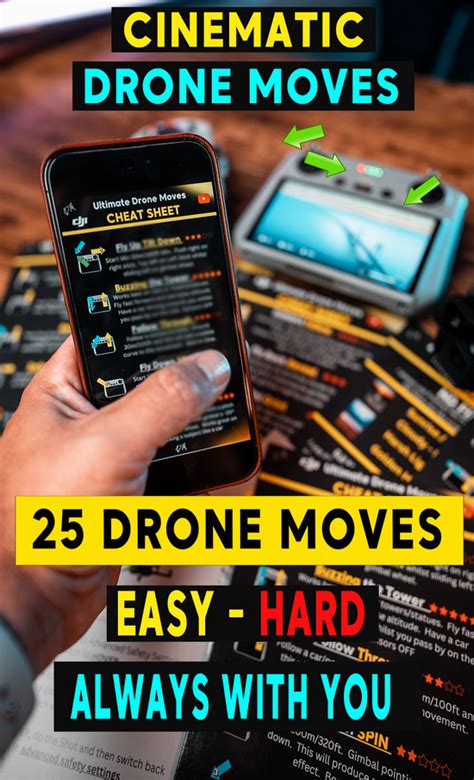 Dji Cheat Sheets Ultimate Drone Moves Dmprovisuals