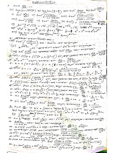 Differentiationmath Xii Pdf