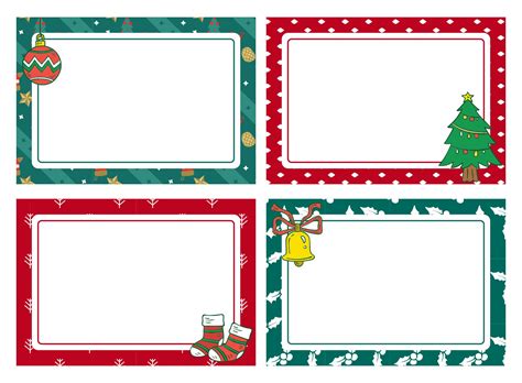 Blank Tags Labels Christmas 10 Free Pdf Printables Printablee