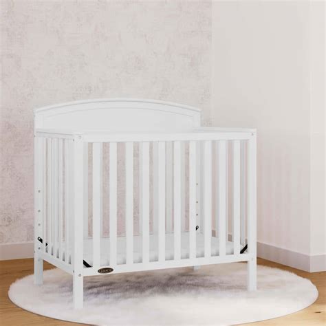 Graco Benton White 4 In 1 Convertible Mini Crib 04511 401 The Home Depot