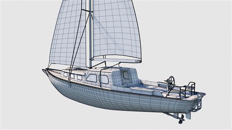 Small Sailing Yacht 3d Turbosquid 2283064