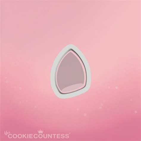 Makeup Sponge Cookie Cutter — The Cookie Countess