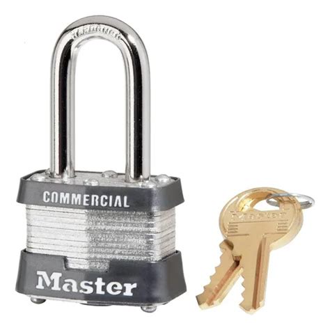 Candado Master Lock Con Llave P Exteriores 3kalf Color Plateado Cuotas Sin Interés