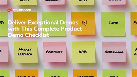 The Best Product Demo Checklist CloudShare