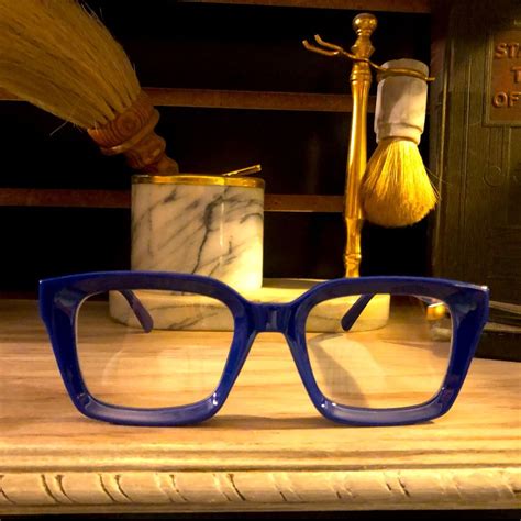 Thick Royal Blue Cobalt Blue Square Eyeglasses Frames In 2025 Blue Glasses Beautiful