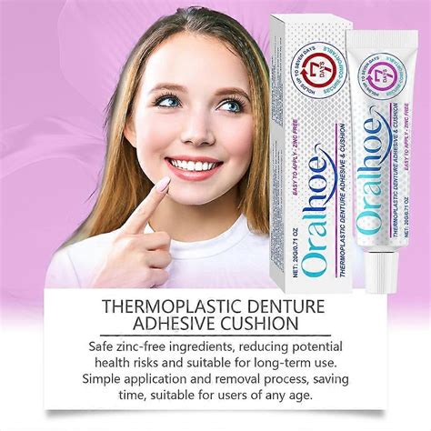 1 3pcs Thermoplastic Denture Adhesive Super Cushion Grip Waterproof Denture Adhesive Cream For