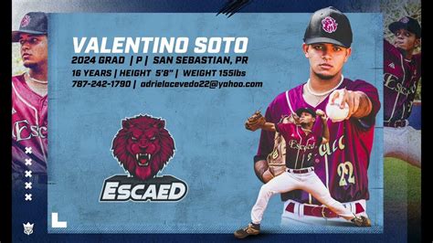 Valentino Soto Baseball Recruiting Video Youtube