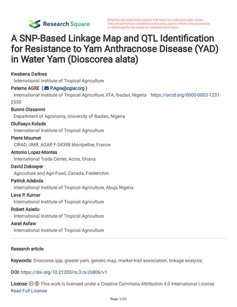 Pdf A Snp Based Linkage Map And Qtl Identification For Resistance To
