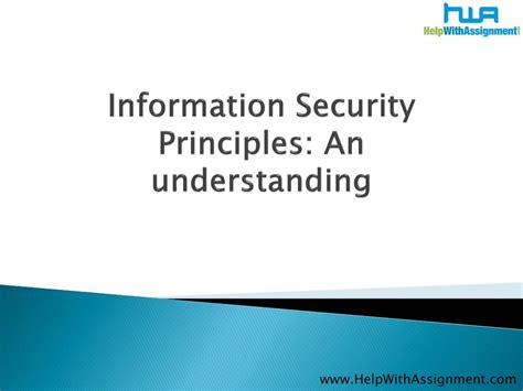 Ppt Information Security Principles An Understanding Powerpoint