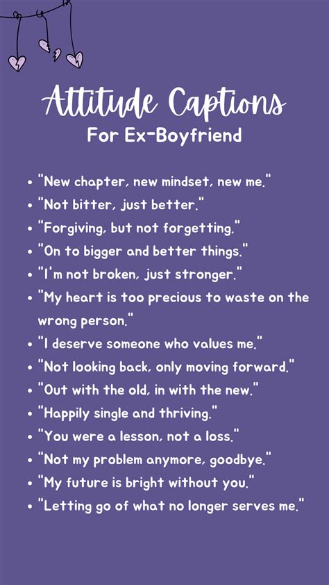 75 Attitude Captions For Ex Boyfriend Show Your Strength On Instagram