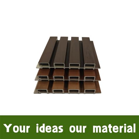 Fire Resistant Wpc Outdoor Cladding With Asa Core Technology Wpc Wall