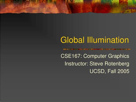 ppt global illumination powerpoint presentation free download id