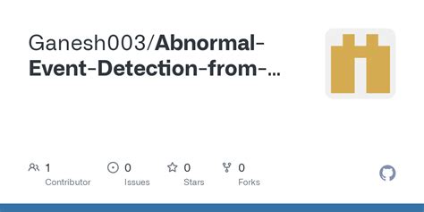 Github Ganesh003abnormal Event Detection From Videos Using Cnn Lstm