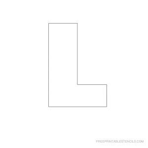 1 Free Printable Large Alphabet Letter Stencils