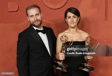 Travis Helwig And Jen Statsky Attend The Hbo And Max Post Emmy News