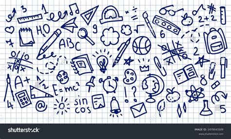 25 147 Maths Doodles Vector Illustration Stock Vectors And Vector Art Shutterstock