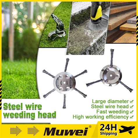 6 Inch Steel Wire Grass Cutter Blade Metal Trimmer Head Derusting Weeding Wheel Lawn Mower Spare