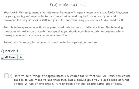 Solved F X A X D C Your Task In This Assignment Is Chegg