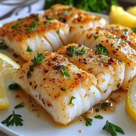 Recipes Inspired On Instagram 🐟🧄 Garlic Butter Baked Cod Fillets
