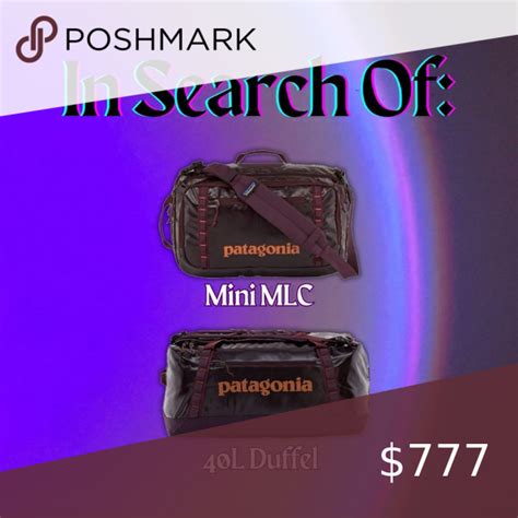 Iso Patagonia Black Hole Mini Mlc And 40l Duffel Bag In Deep Plum