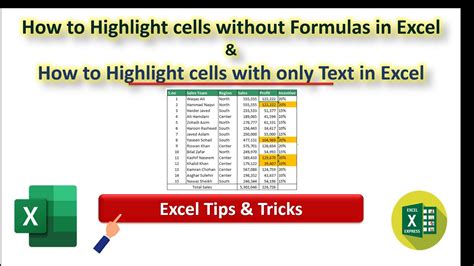 Highlight Cells Without Formulas In Excel Urdu Hindi Excel Express By Waqas