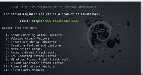Social Engineering Toolkit Kali Linux Simple Tutorial