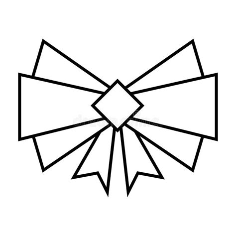 Ribbon Bow Icon Vector Set Bow Illustration Sign Collection Hair Bow