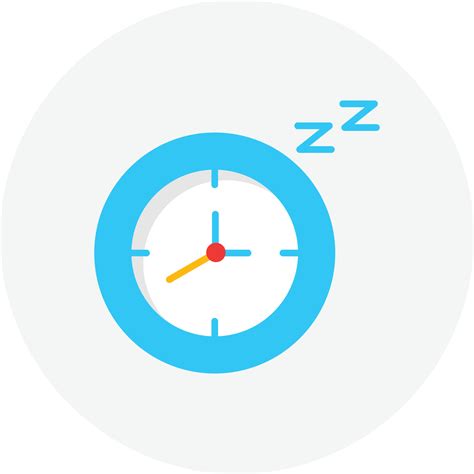 Sleep Time Flat Circle 9648650 Vector Art At Vecteezy