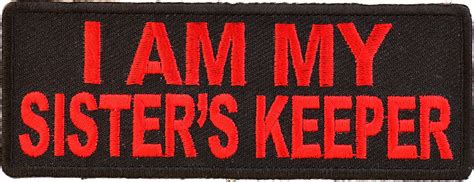 I Am My Sisters Keeper Patch In Red Us Military Veteran Patches By